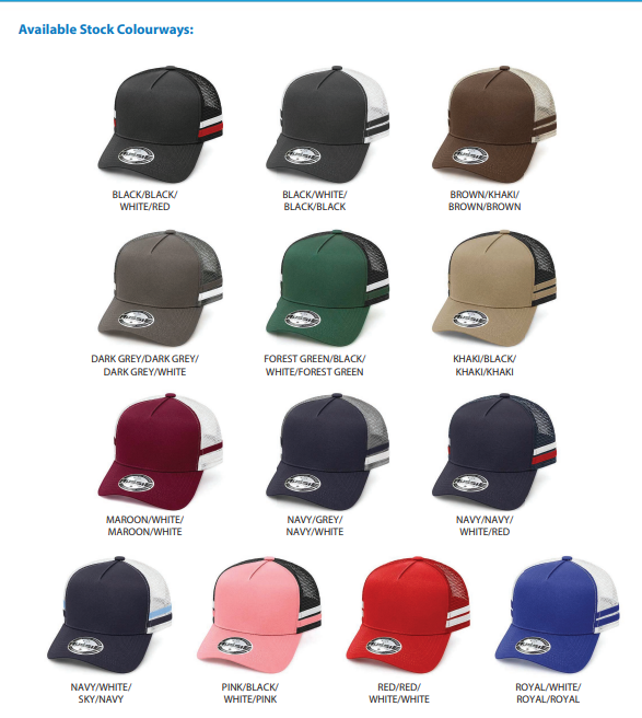 Trucker Cap | Country Trucker Cap | A-frame-striped-country-trucker-cap ...