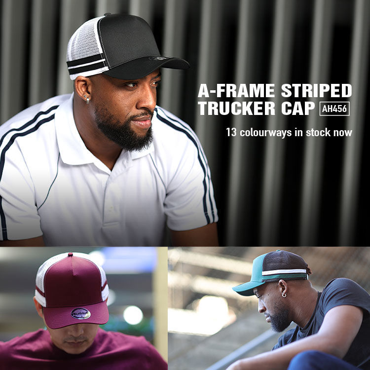 Trucker Cap | Country Trucker Cap | A-frame-striped-country-trucker-cap ...